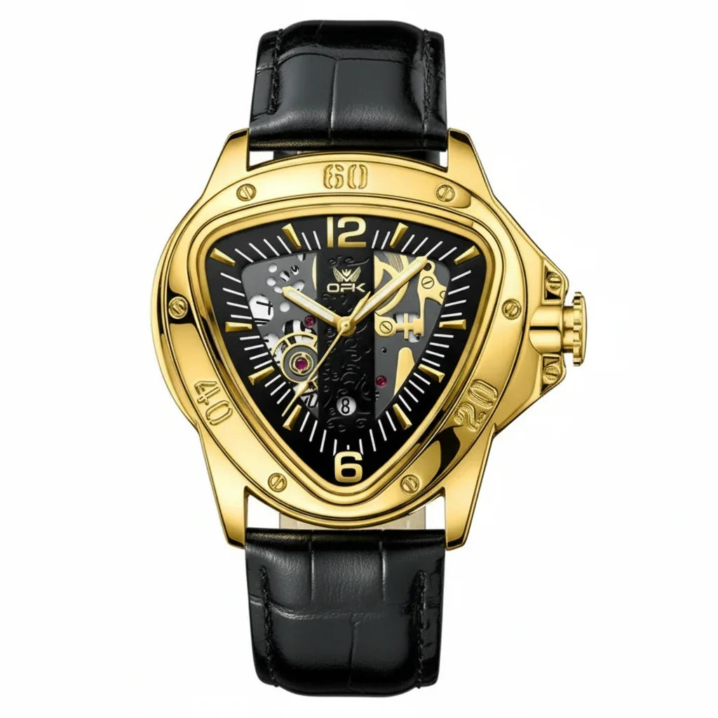 Eleganto SnakeHead Men’s Watch – Bold Triangle Face & Striking Design ...